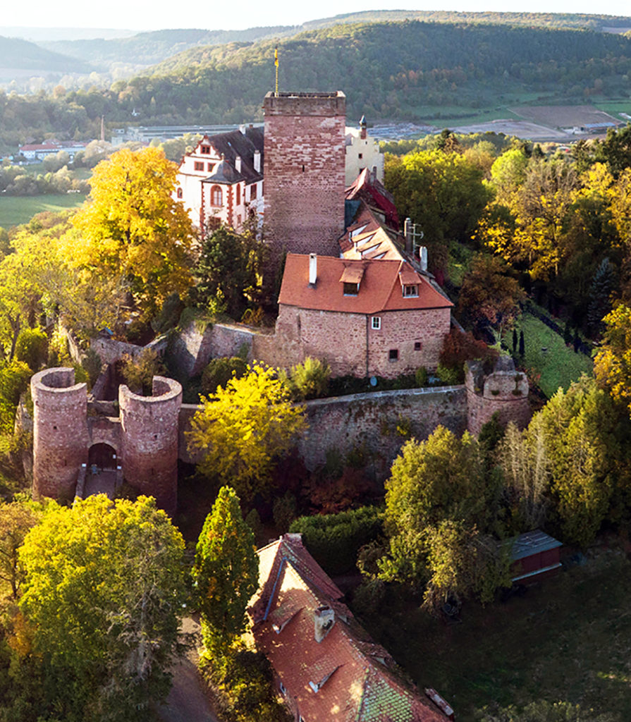 Burg und Burgpark Gamburg - Hohenlohe Franken AK